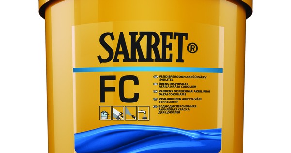 Nopirkt Sakret FC Ūdens dispersijas akrila krāsa cokoliem, matēta, A ...