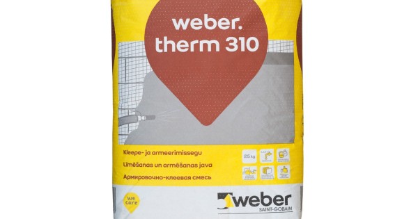 Nopirkt Weber.therm 310 līmējošā-armējošā java ar šķiedrām, 25kg. Rīga un visā Latvijā, Lietuvā ...